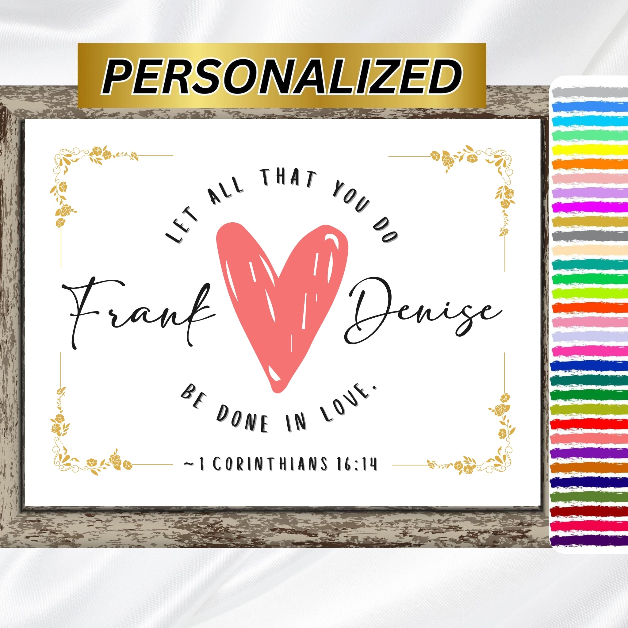 1 Corinthians 16 14 Poster Let All That You Do Be Done In Love Scriptu ...