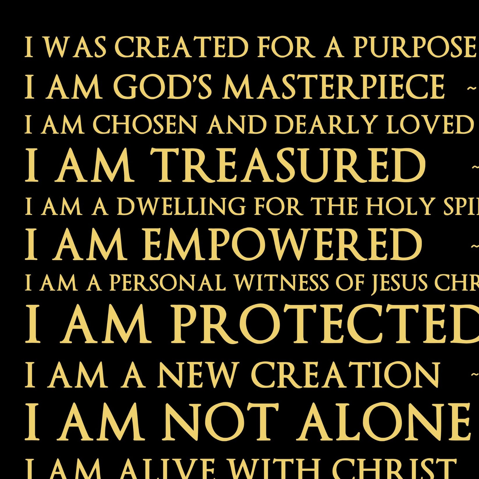 I was Created For a Purpose Christian Wall Art Bible Verse Print God's ...