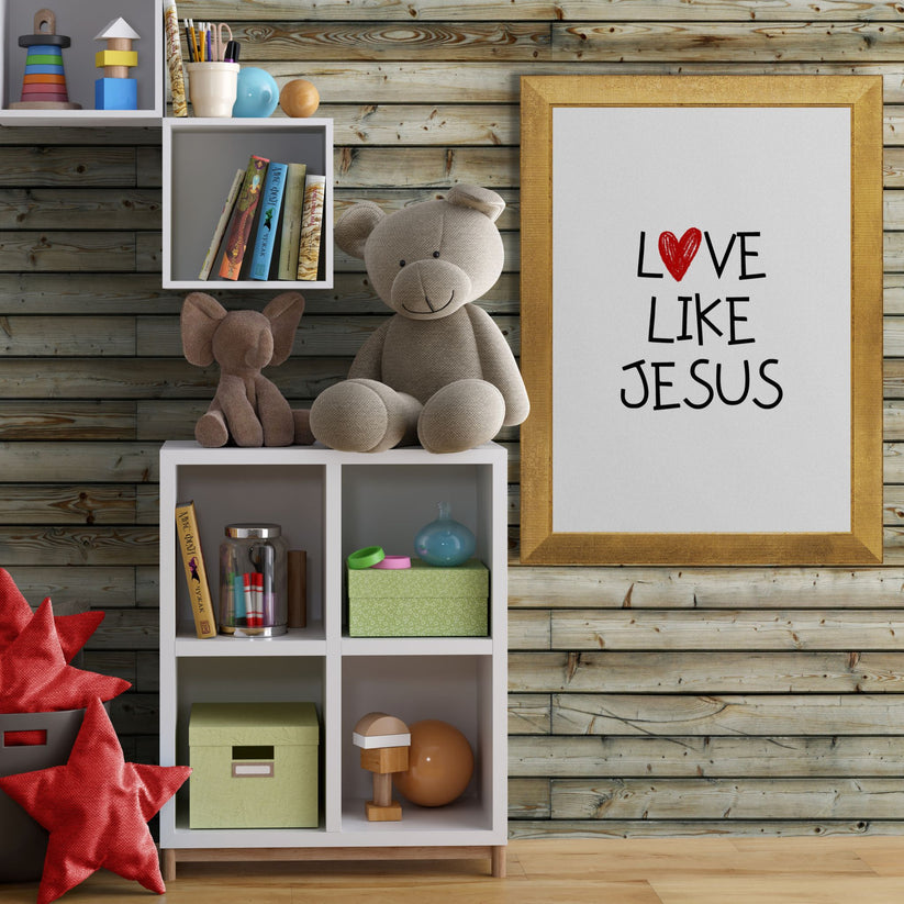 Love Like Jesus Poster Print Religious Poster Jesus is Love Children's ...