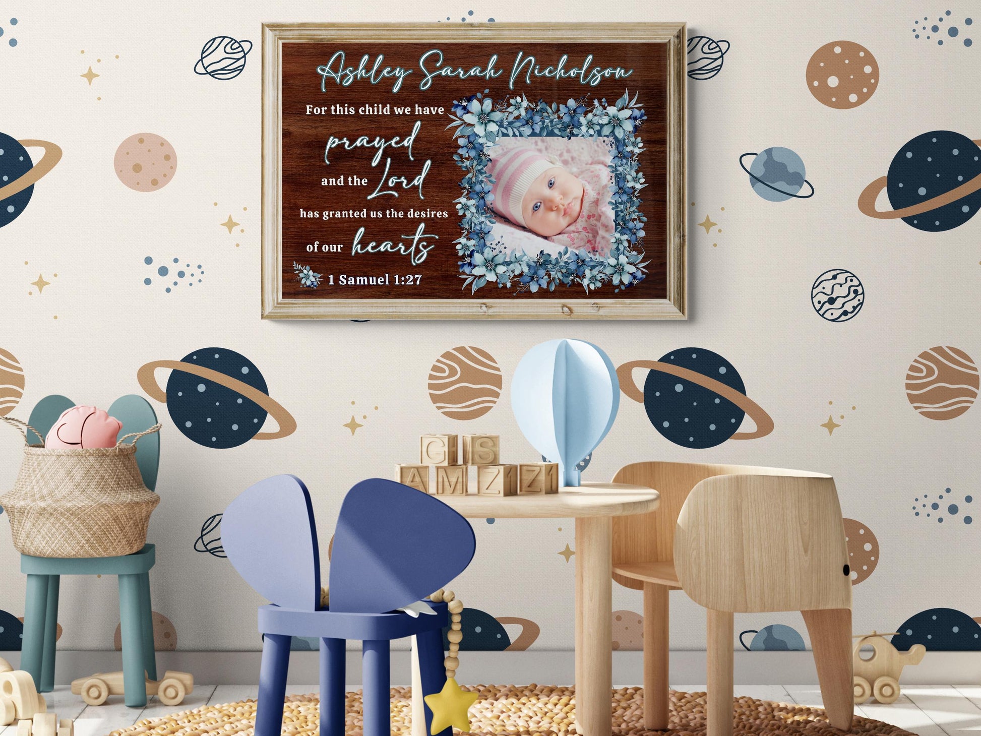 1 Samuel 1:27 Sign For This Child We Have Prayed Christian Wall Art Nu ...